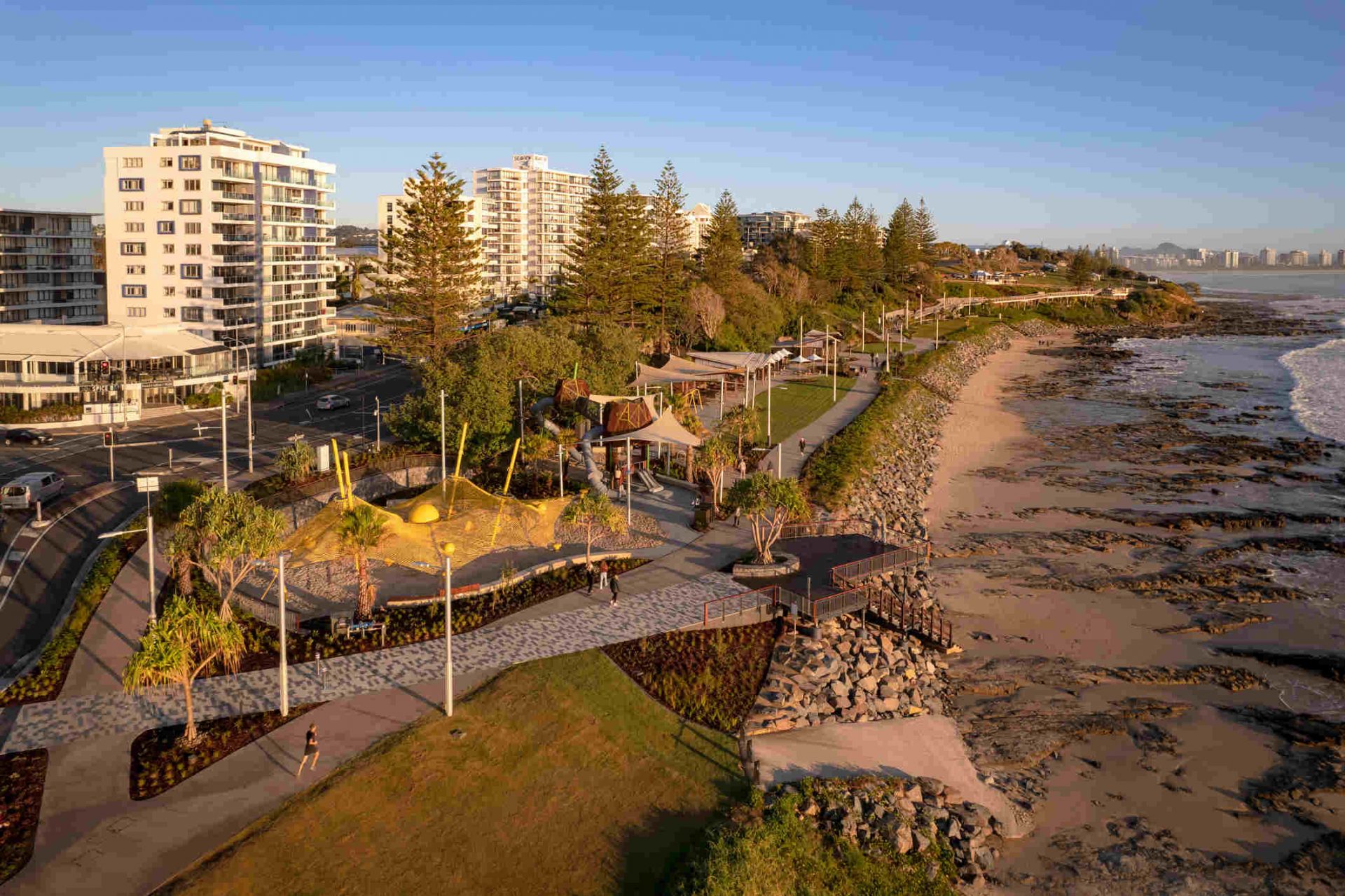 Vision for food vendors on the beach at Mooloolaba